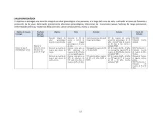 Matriz de cuidados de salud a lo largo de la vida (cuadernillo 2) | PDF