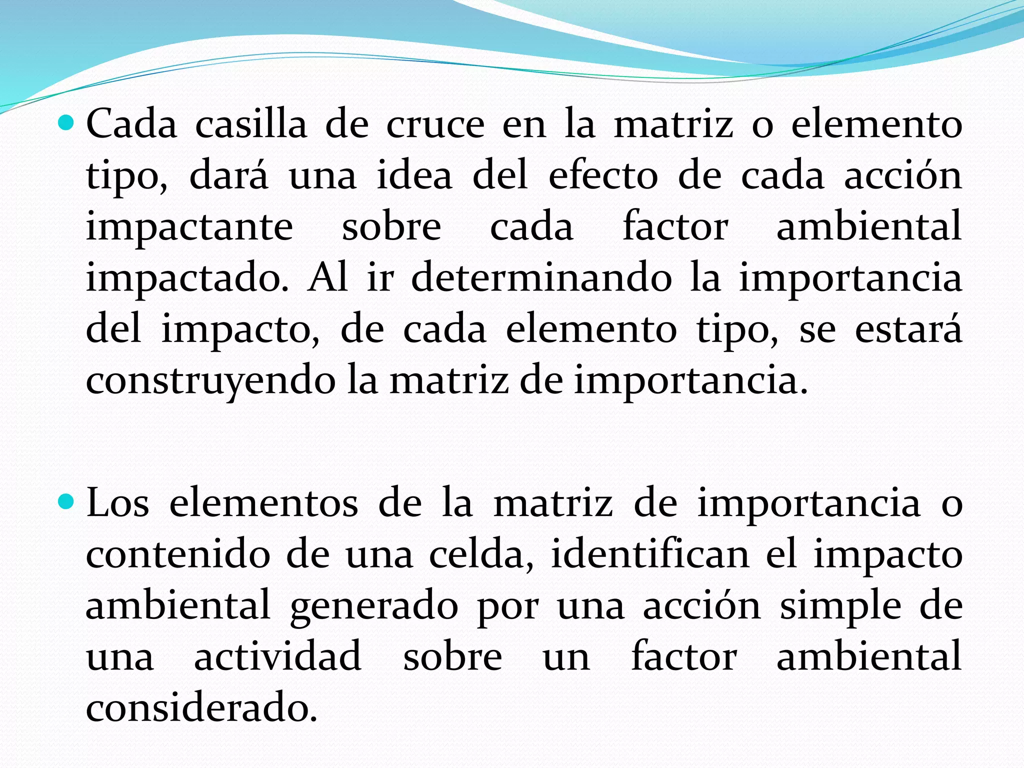 Matriz de importancia conesa | PPTX