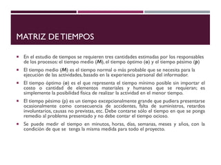 Matriz de secuencias y matriz de tiempos. v2 | PDF
