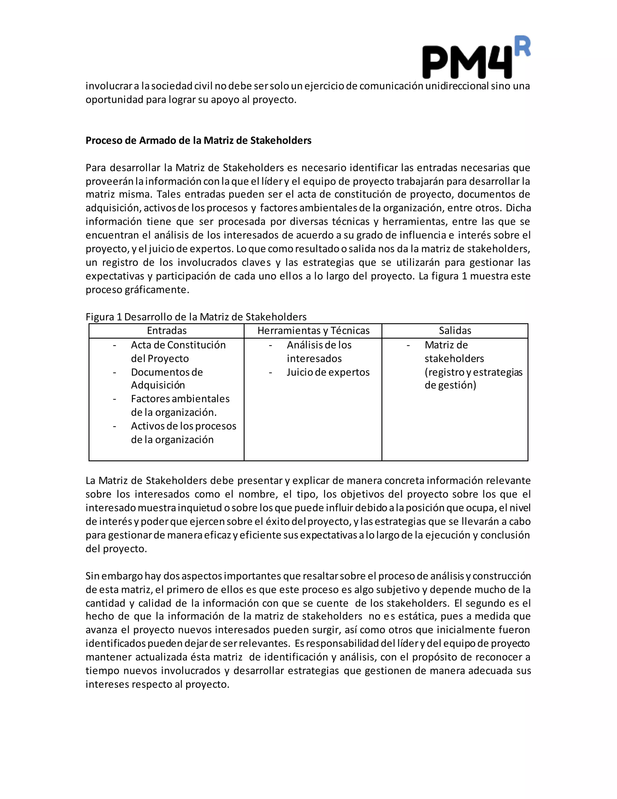 Matriz de stakeholders guia | PDF Matriz de stakeholders guia | PDF
