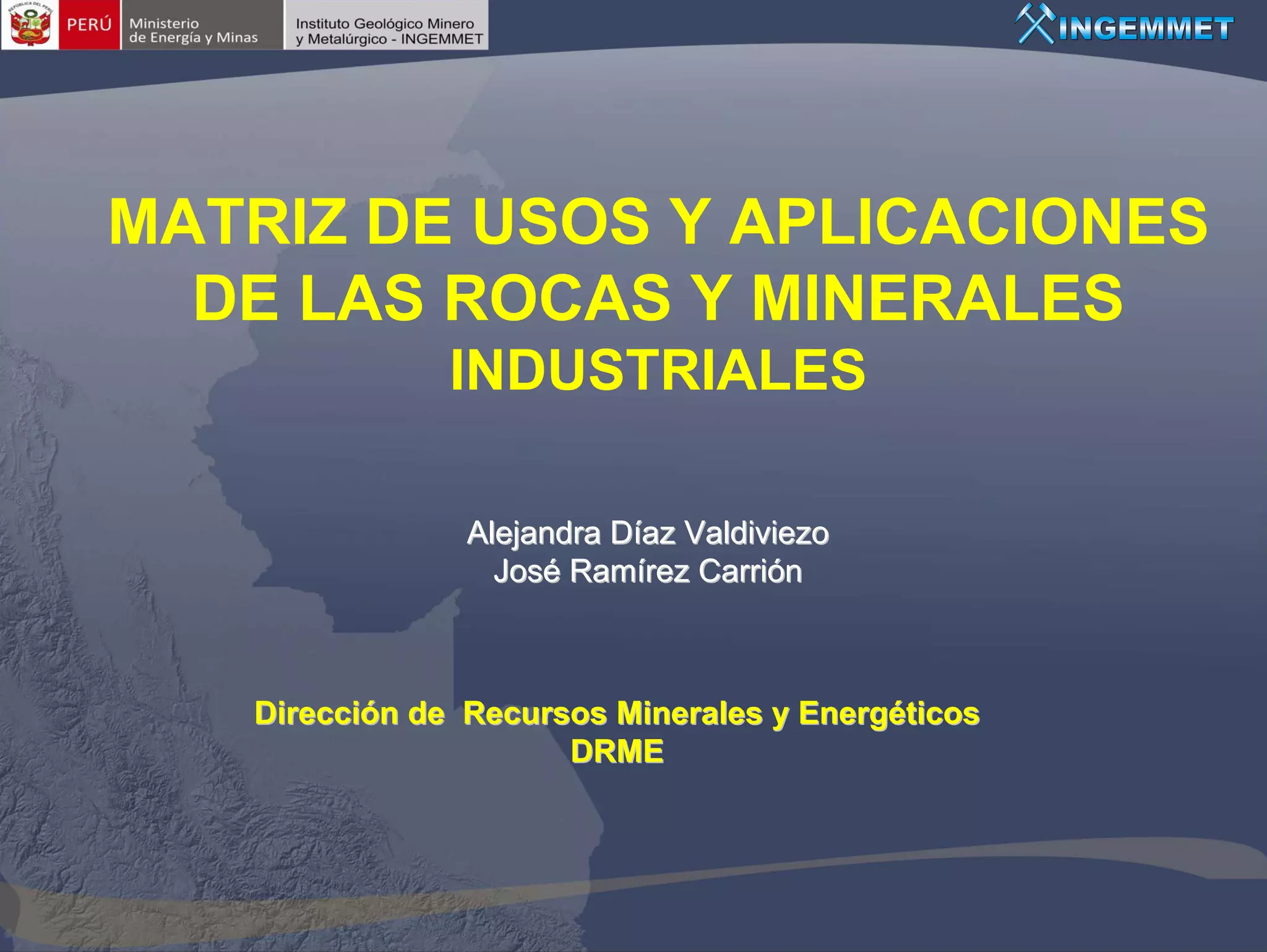 Matriz de usos de rocas y minerales industriales | PDF