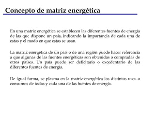 matriz energética | PPTX