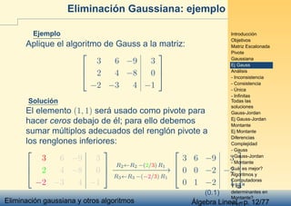 Matriz escalonada | PDF