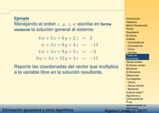 Matriz escalonada | PDF