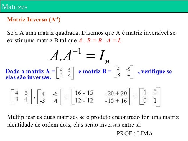Matrizes ppt