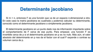 Matriz jacobiana | PPTX