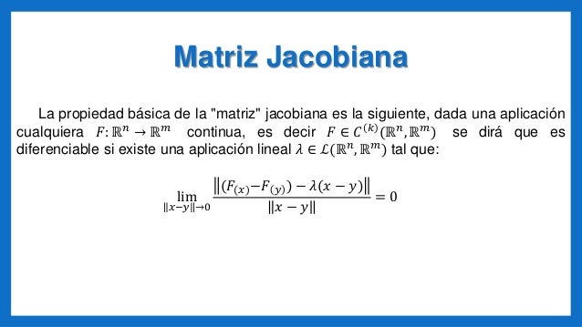 Matriz jacobiana