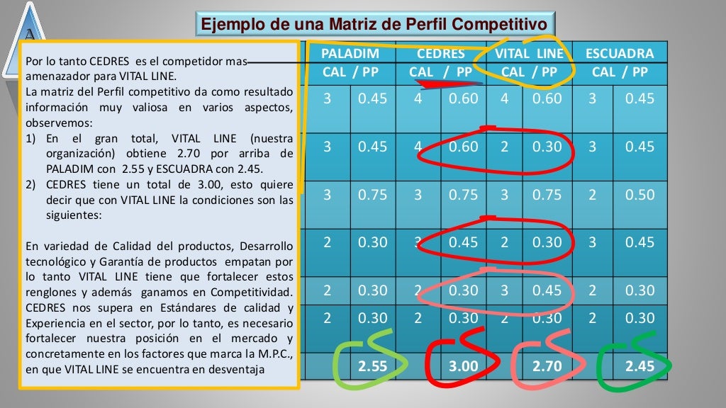 Matriz MPC - Matriz de Perfil Competitivo