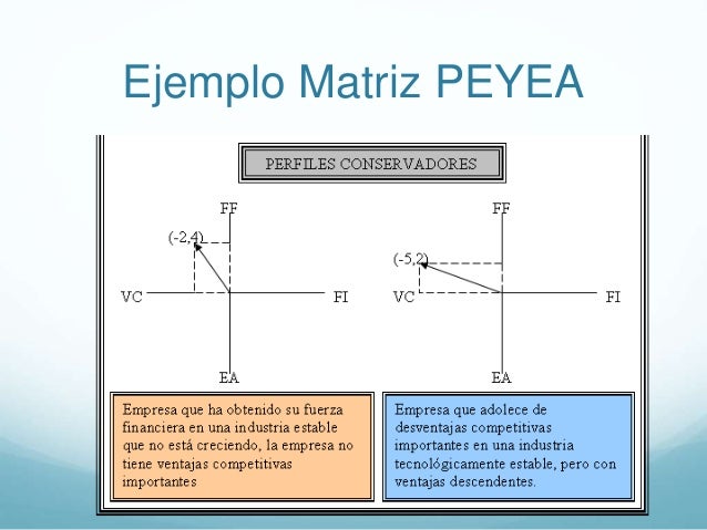 Presentación de la Matriz PEYEA