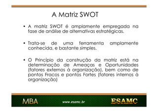 Matriz swot orientação | PDF