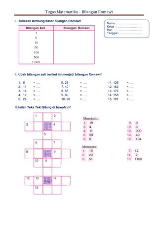 Bilangan Romawi | DOCX