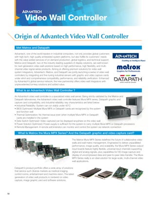 Matrox video wall controller | PDF