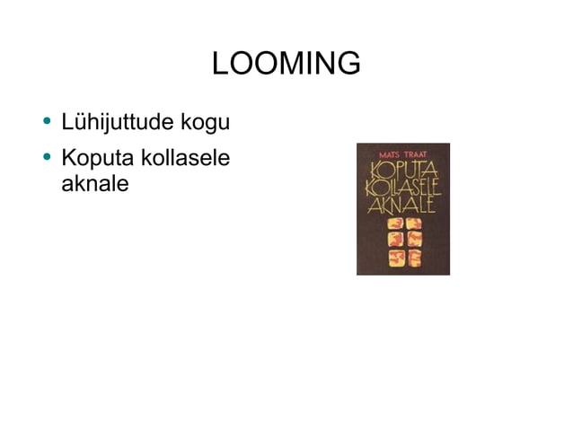 Mats Traat | ODP