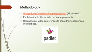 Using telecollaboration to design a start-up to develop civic and ...