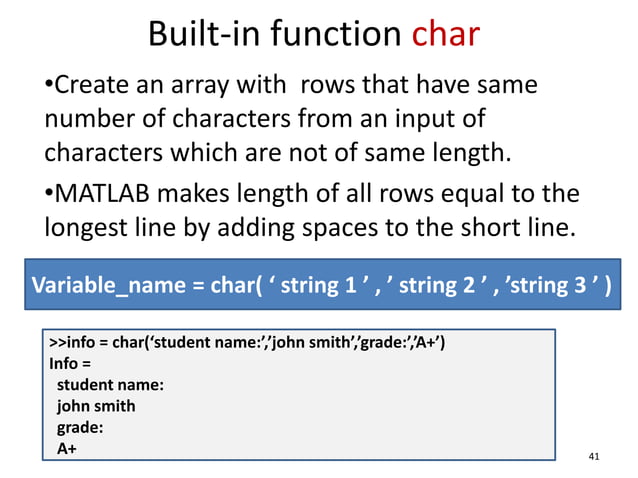 An Introduction to MATLAB for beginners | PPTX | Programming Languages ...