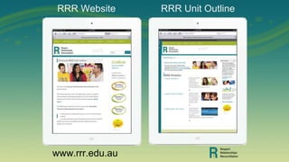 RRR: Respect, Relationships, Reconciliation Teacher Education Unit | PPT