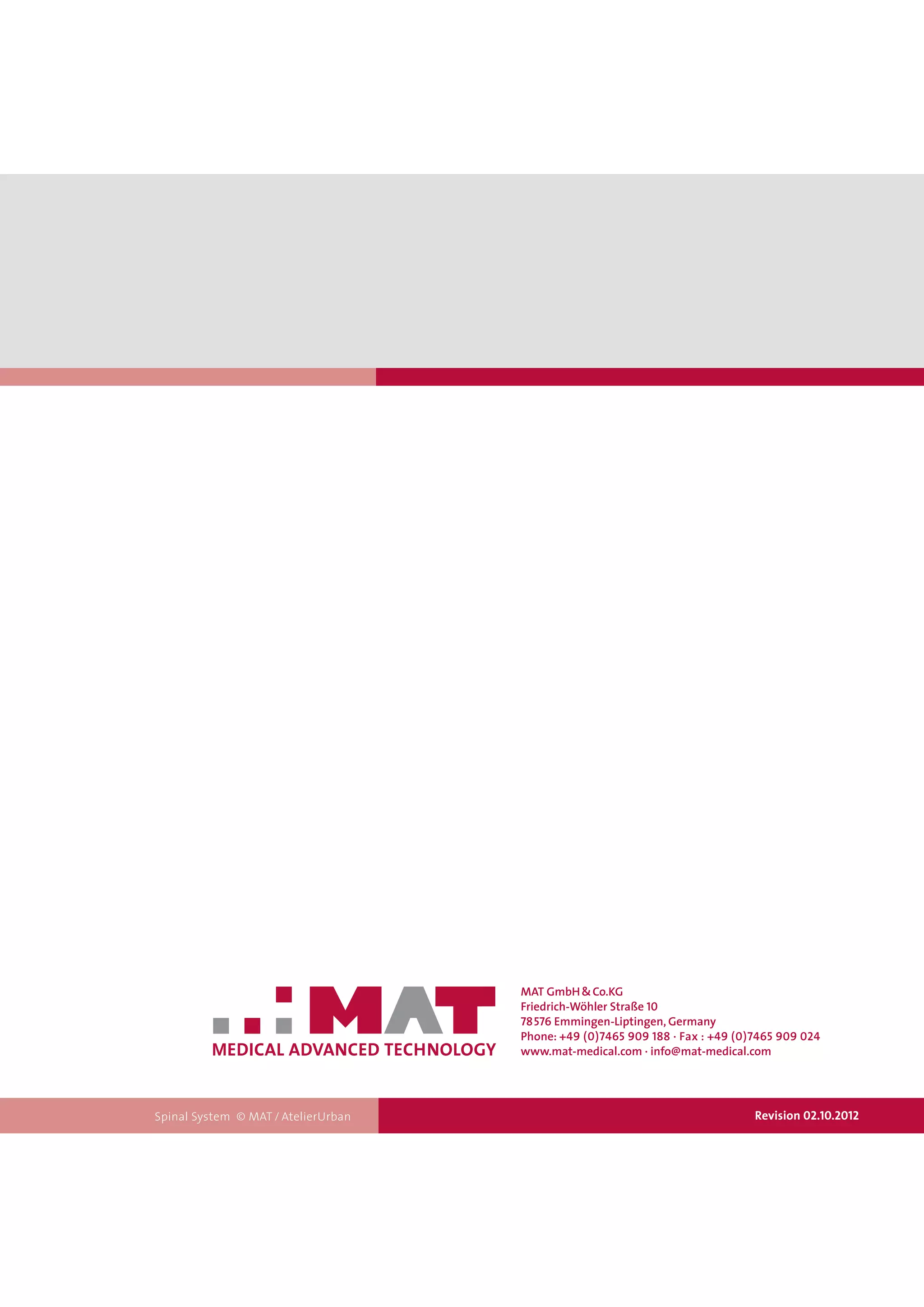 Mat spinal system | PDF