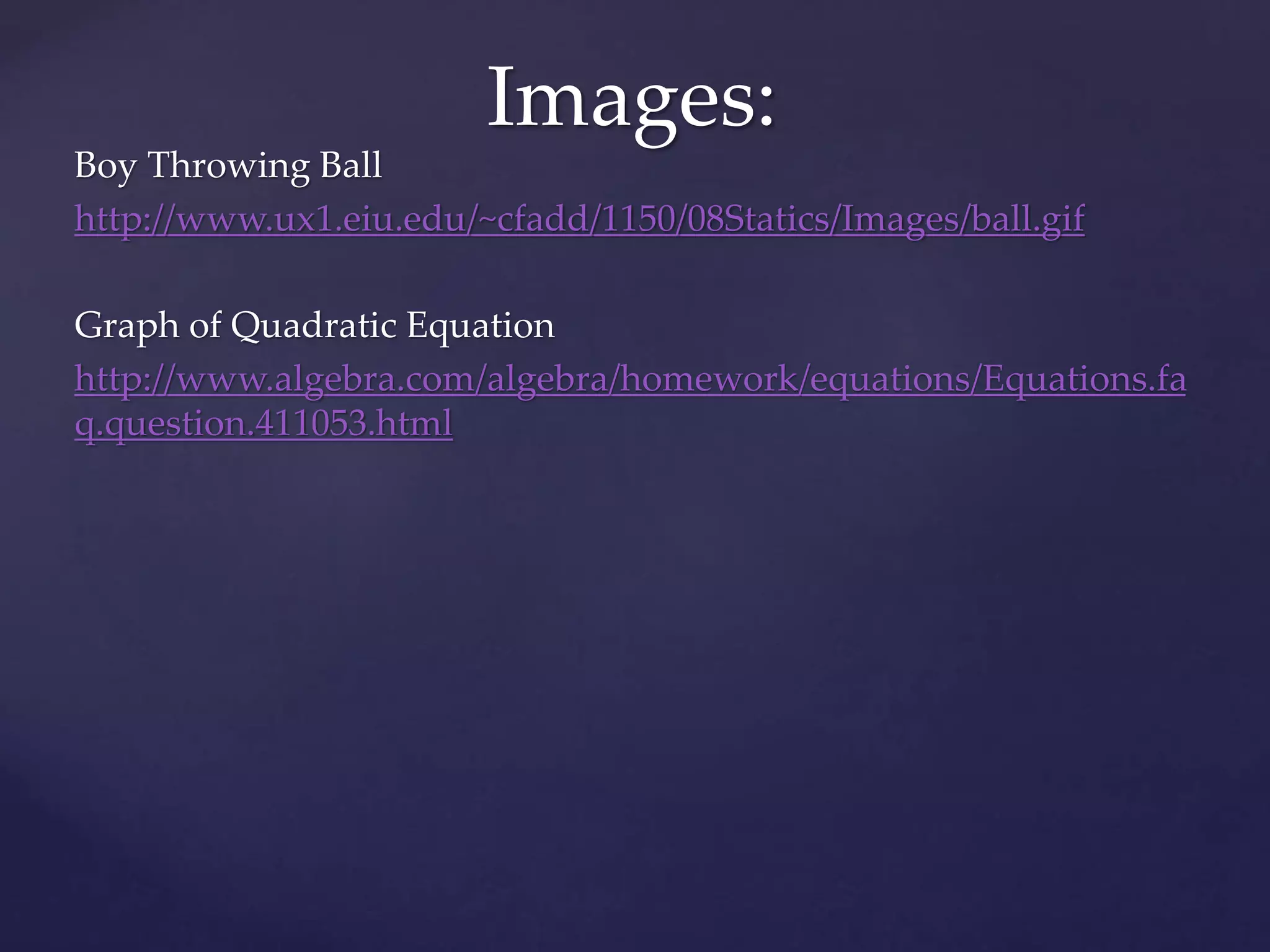 Click-Through Presentation on Quadratics | PPTX