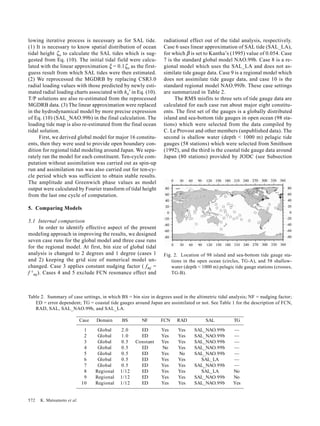 Matsumoto Ocean Tide Models | PDF