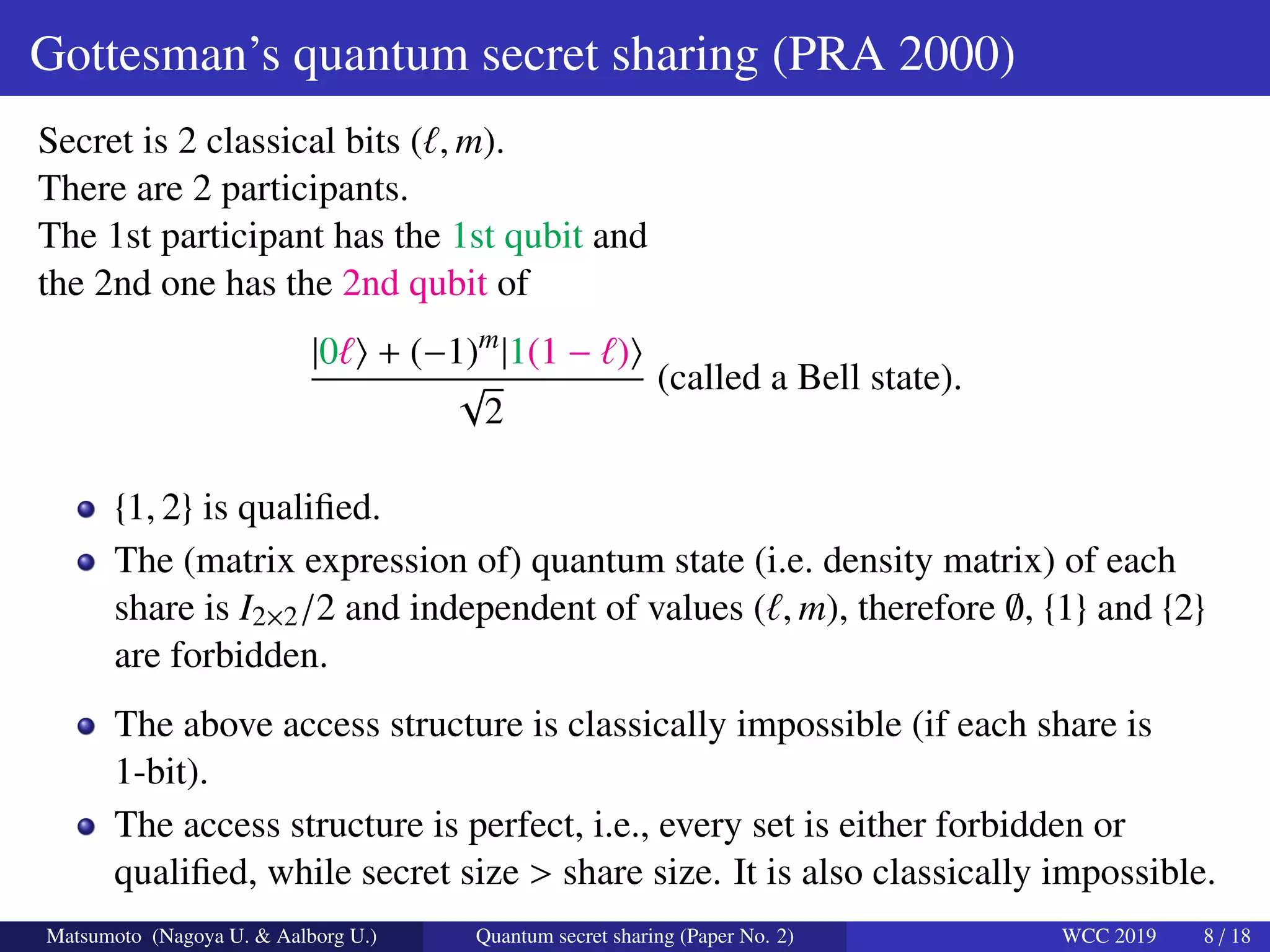Classical access structures of ramp secret sharing based on quantum stabilizer codes | PDF