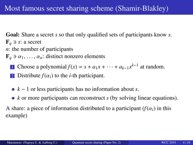 Classical access structures of ramp secret sharing based on quantum stabilizer codes | PDF ...