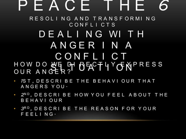 PEACE EDUCATION (PEACE THEME 5) | PPT