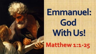 Emmanuel, God with Us | PPTX