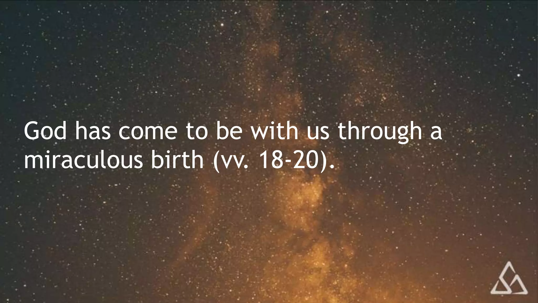 The Coming King (Matthew 1:18-25) | PPTX