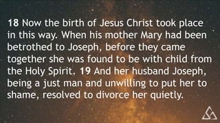 The Coming King (Matthew 1:18-25) | PPTX