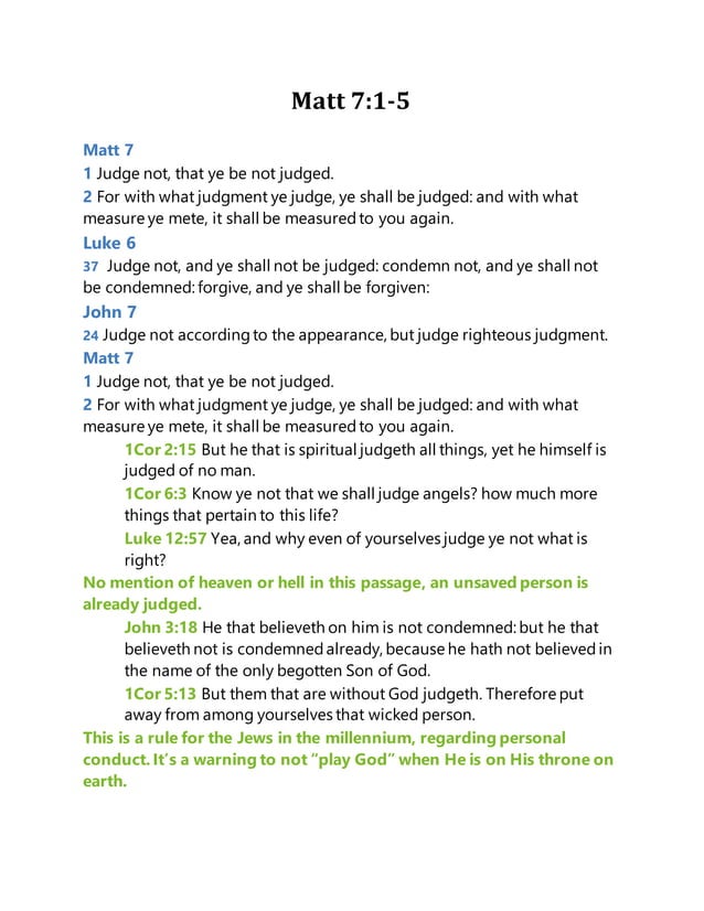 Matt 7:1-5 | PDF