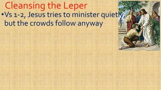 Cleansing The Leper | PPT