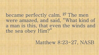 The Power of the King: Peace Through the Storm | PPT