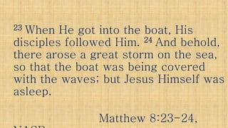 The Power of the King: Peace Through the Storm | PPT