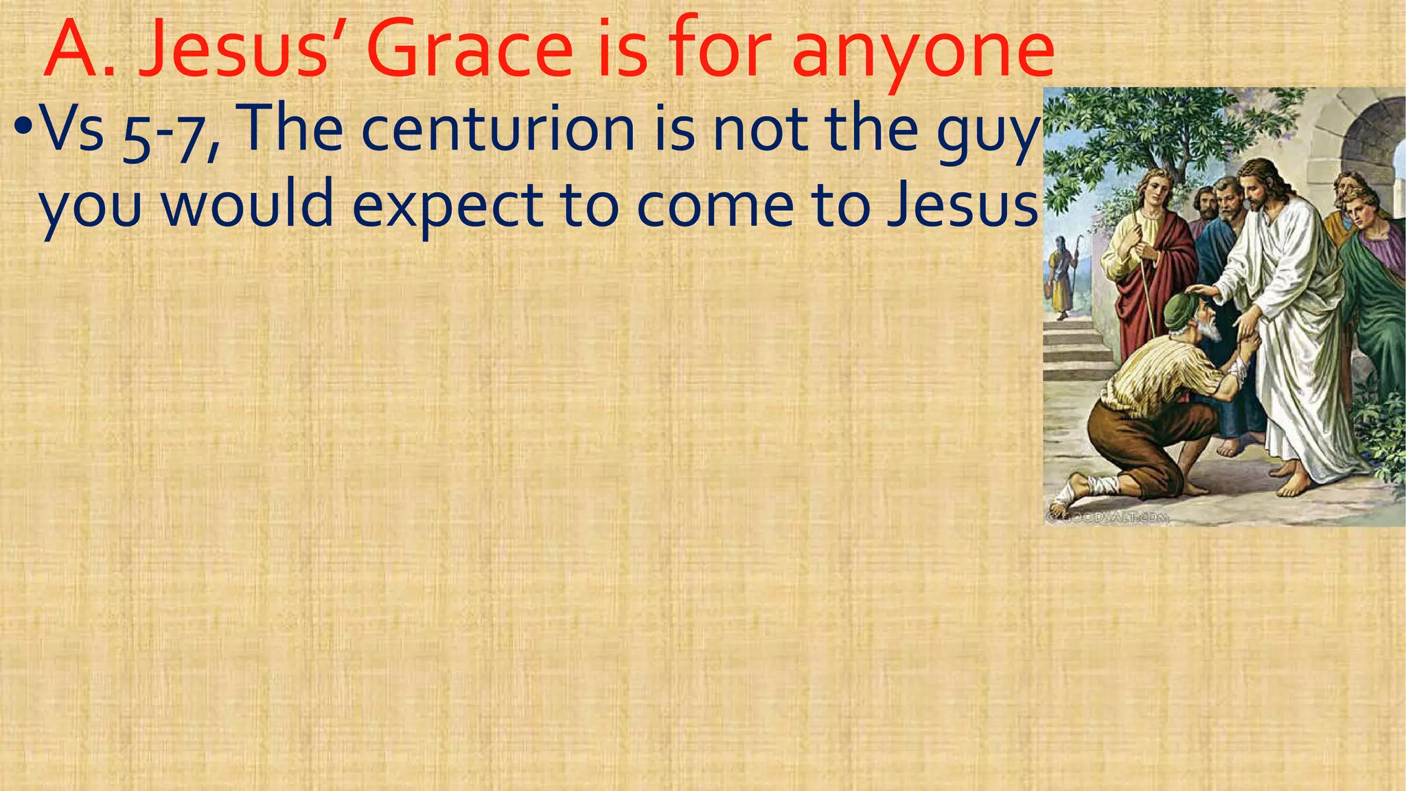 The Centurion's Servant Healed | PPT