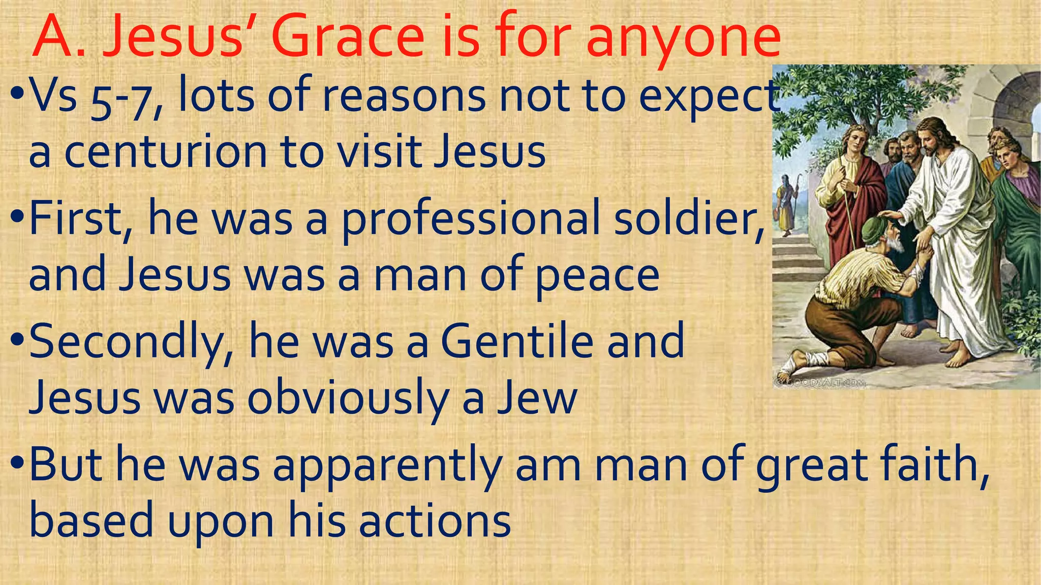 The Centurion's Servant Healed | PPT