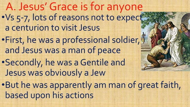 The Centurion's Servant Healed | PPT