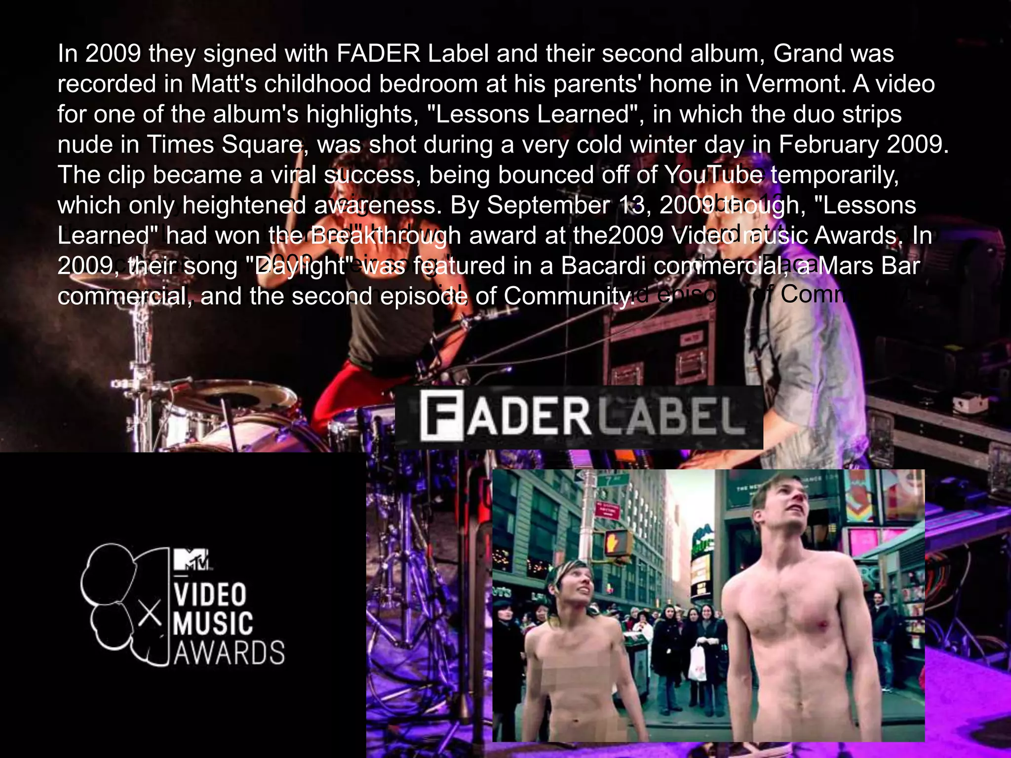FADER Label and Matt and Kim | PPT