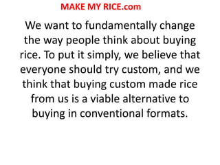 Matta rice custom rice | PPTX
