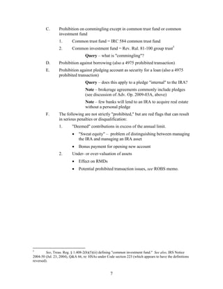 Issues to Considerwith Self Directed IRAs | PDF