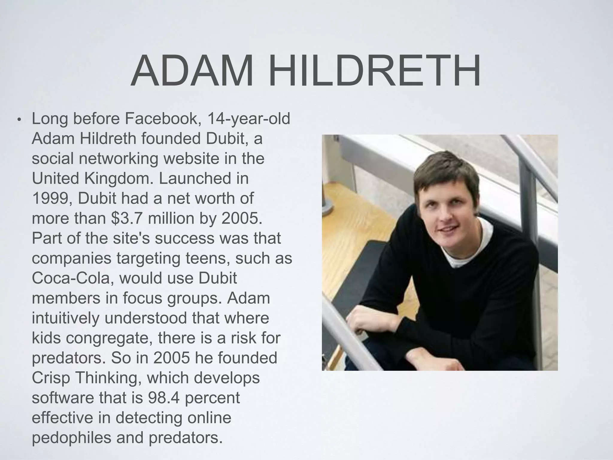 Matt crowe the top 5 richest teens | PPT