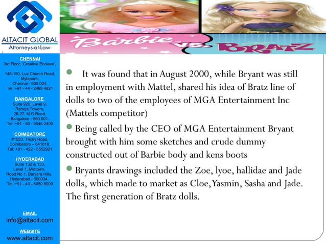 Mattel inc. v. mga entertainment inc. | PPT