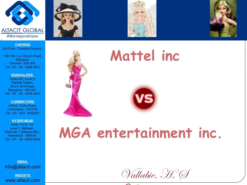Mattel Inc V Mga Entertainment Inc