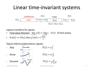 Crash course in control theory for neuroscientists and biologists | PPTX