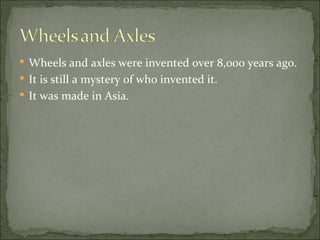 Matteo presentation of wheels and axle | PPT