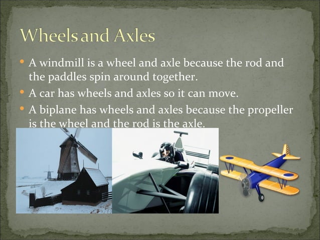 Matteo presentation of wheels and axle | PPT
