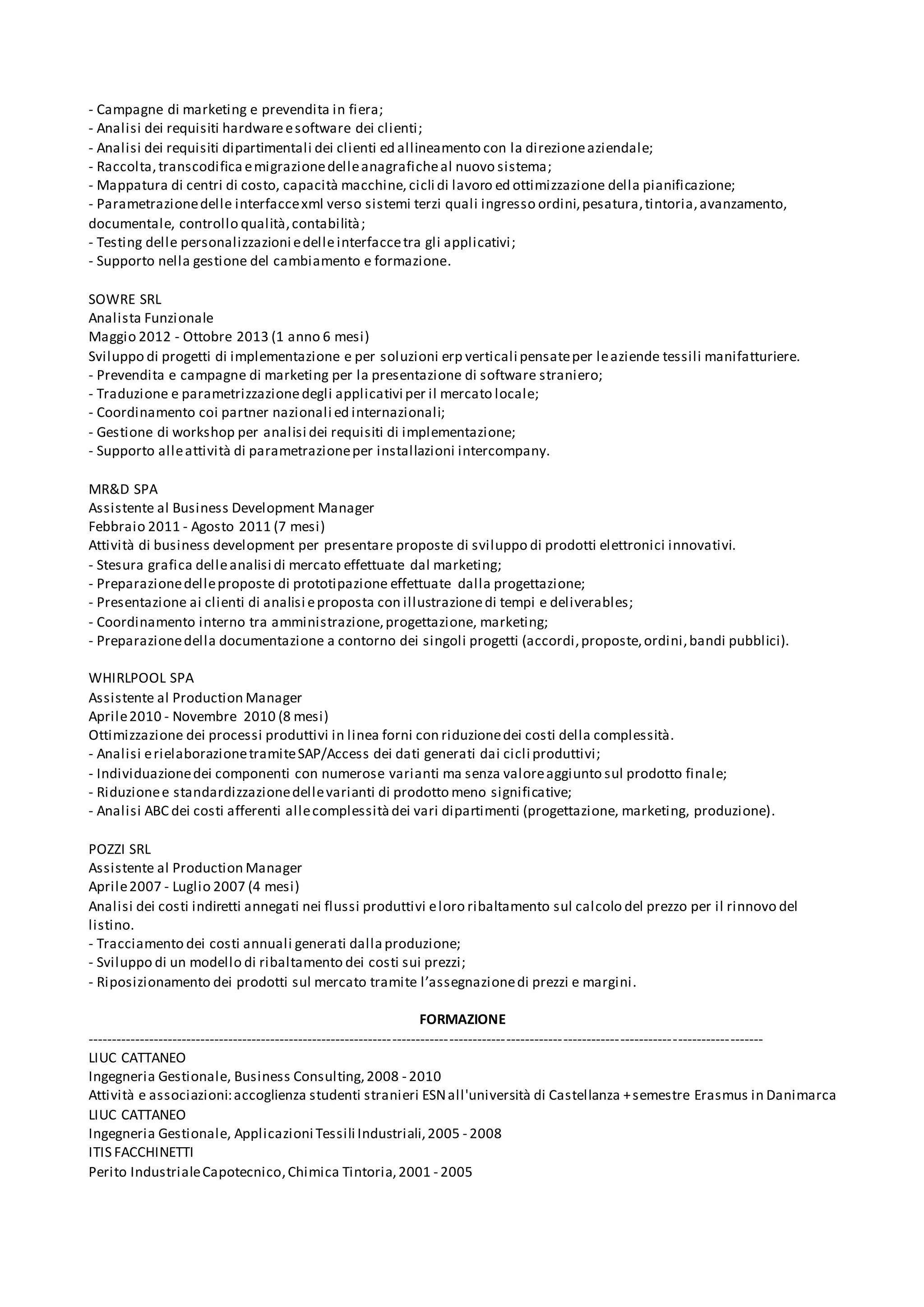 Matteo Veronese CV Ita | PDF