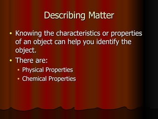 Matter | PPT | Chemistry | Science