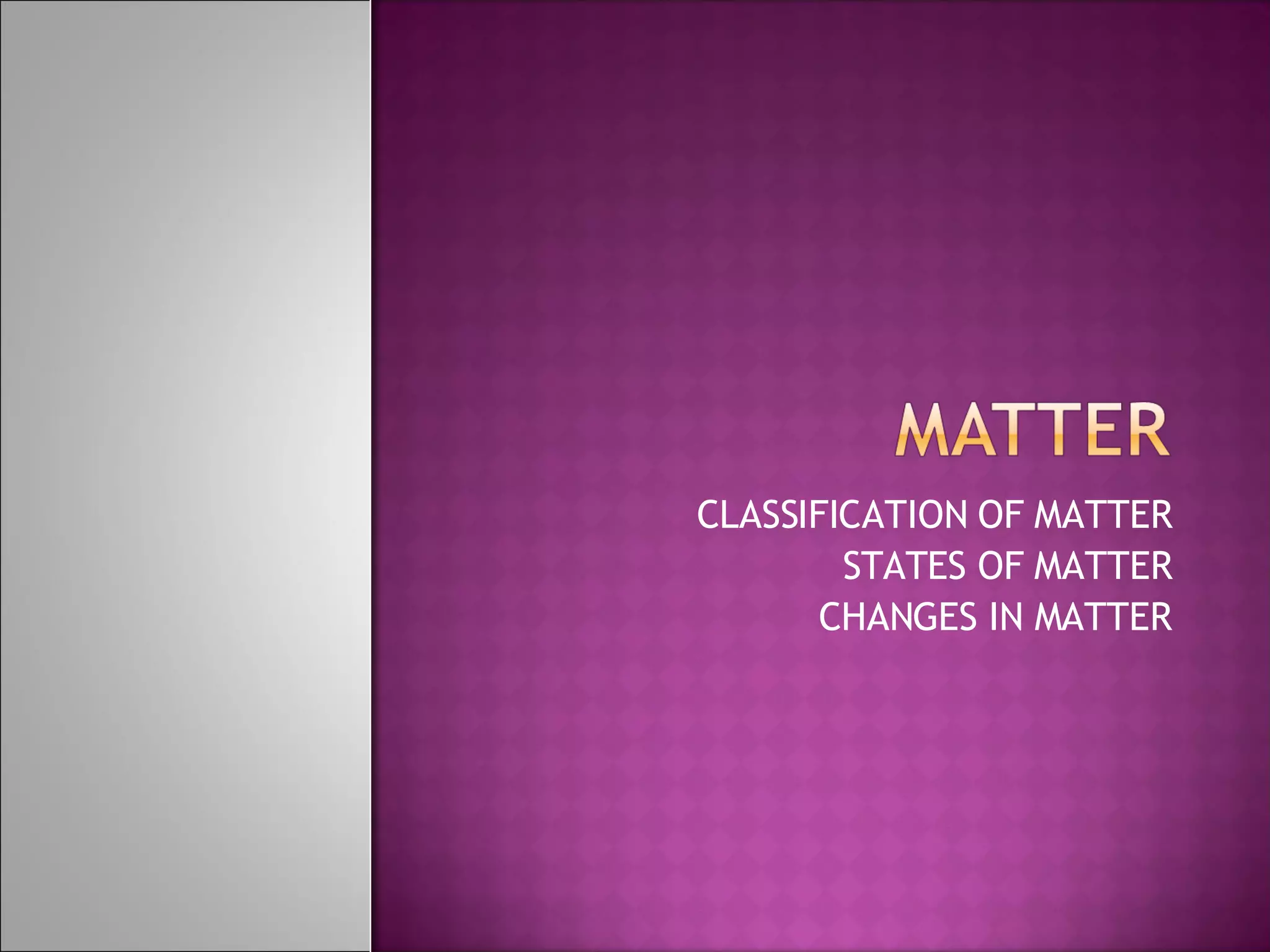 Matter | PPT