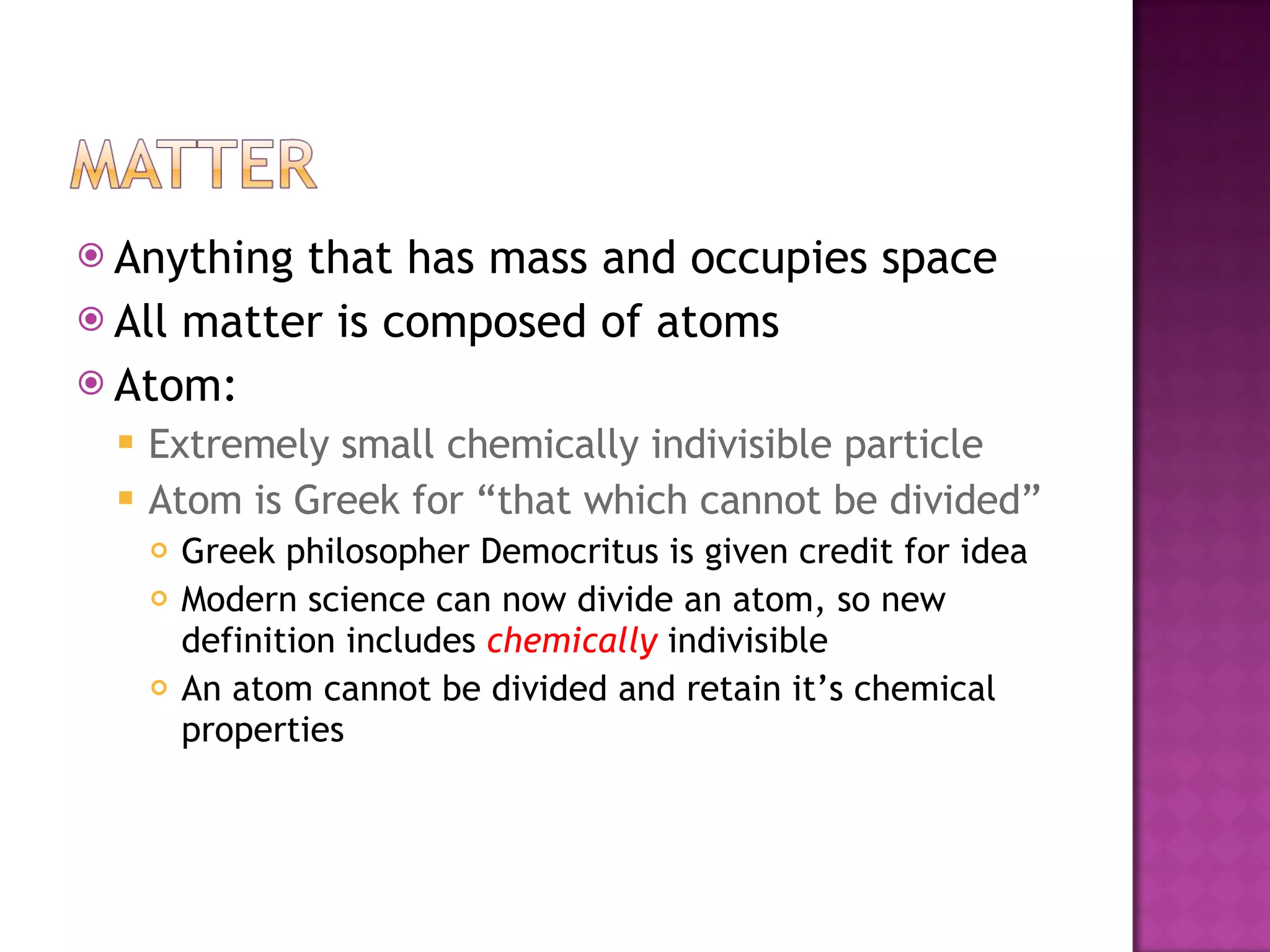 Matter | PPT