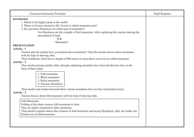 INNOVATIVE LESSON PLAN BEd | PDF